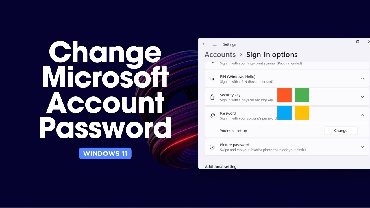 How to Change Microsoft Account Password on Windows 11 - YouTube