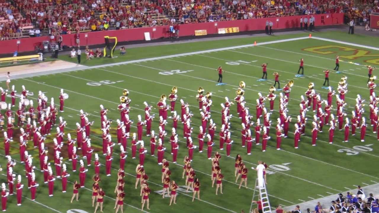 Iowa State Marching Band Half-time ISUCF'V'MB 8/31/2013 part 2 - YouTube