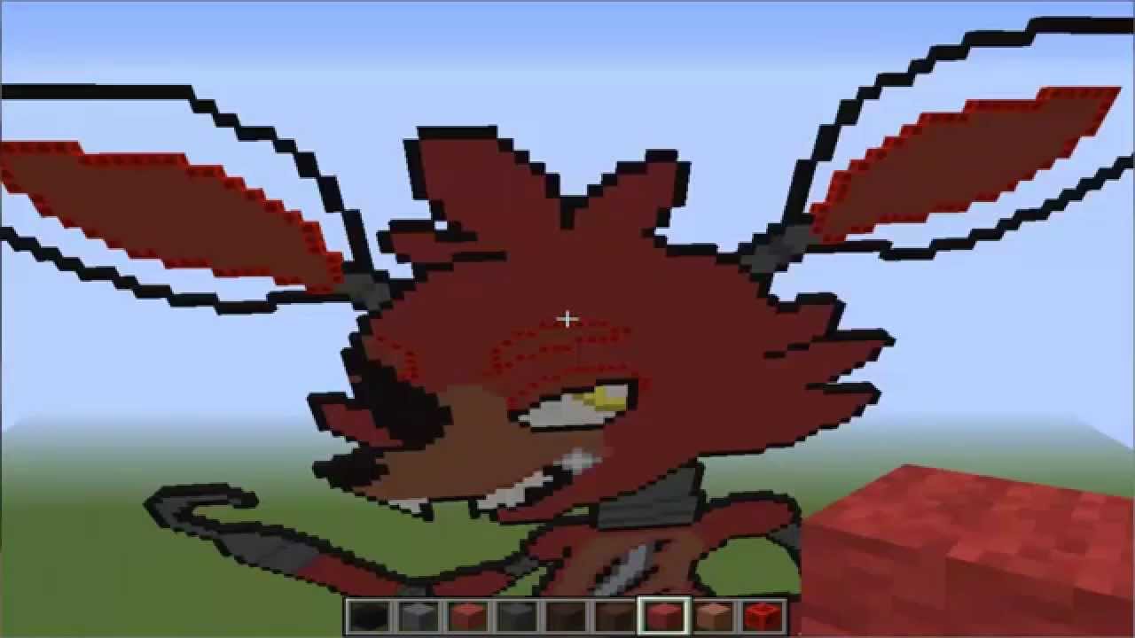 【Pixel Art】Foxy FNAF Pixiel Art - YouTube
