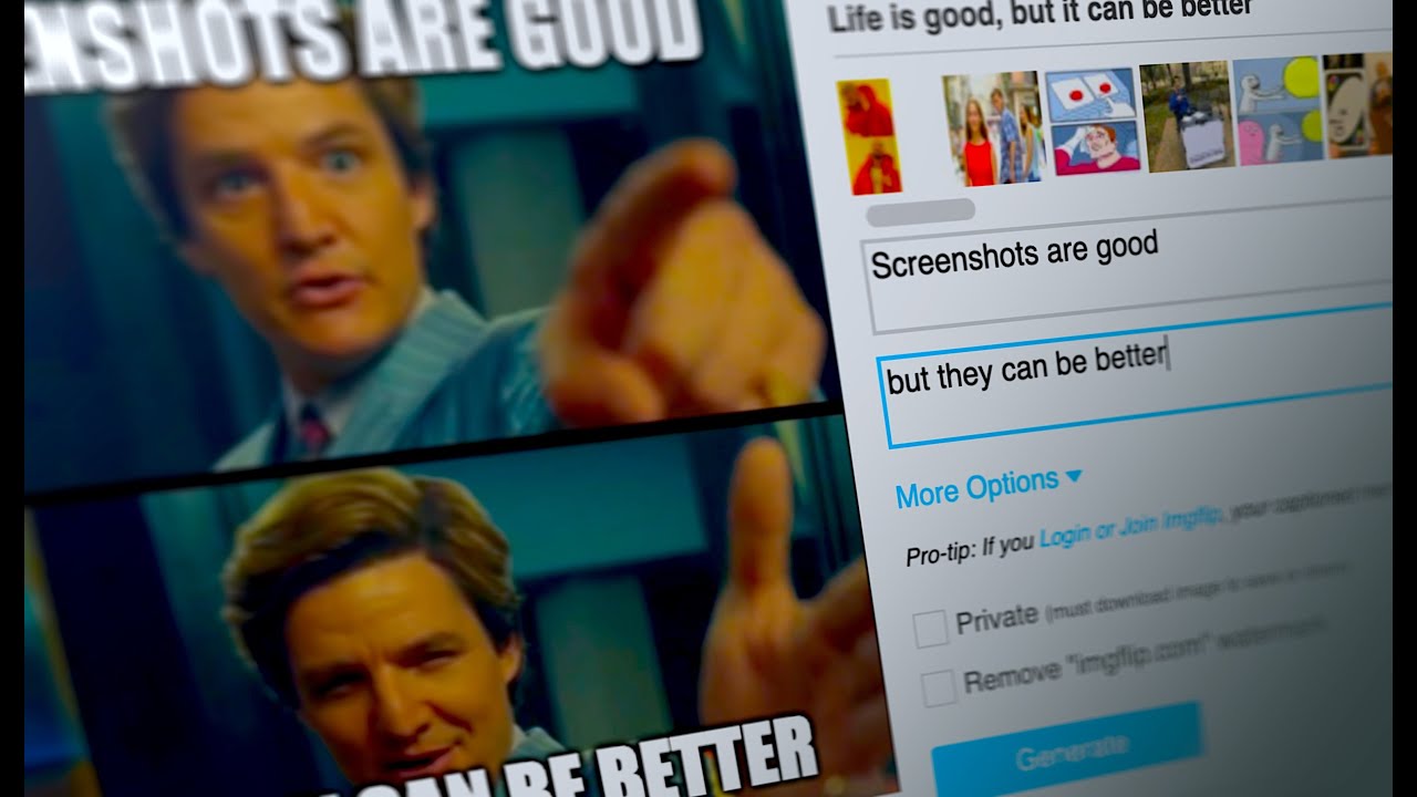 Screenshots are good, but they can be better - YouTube