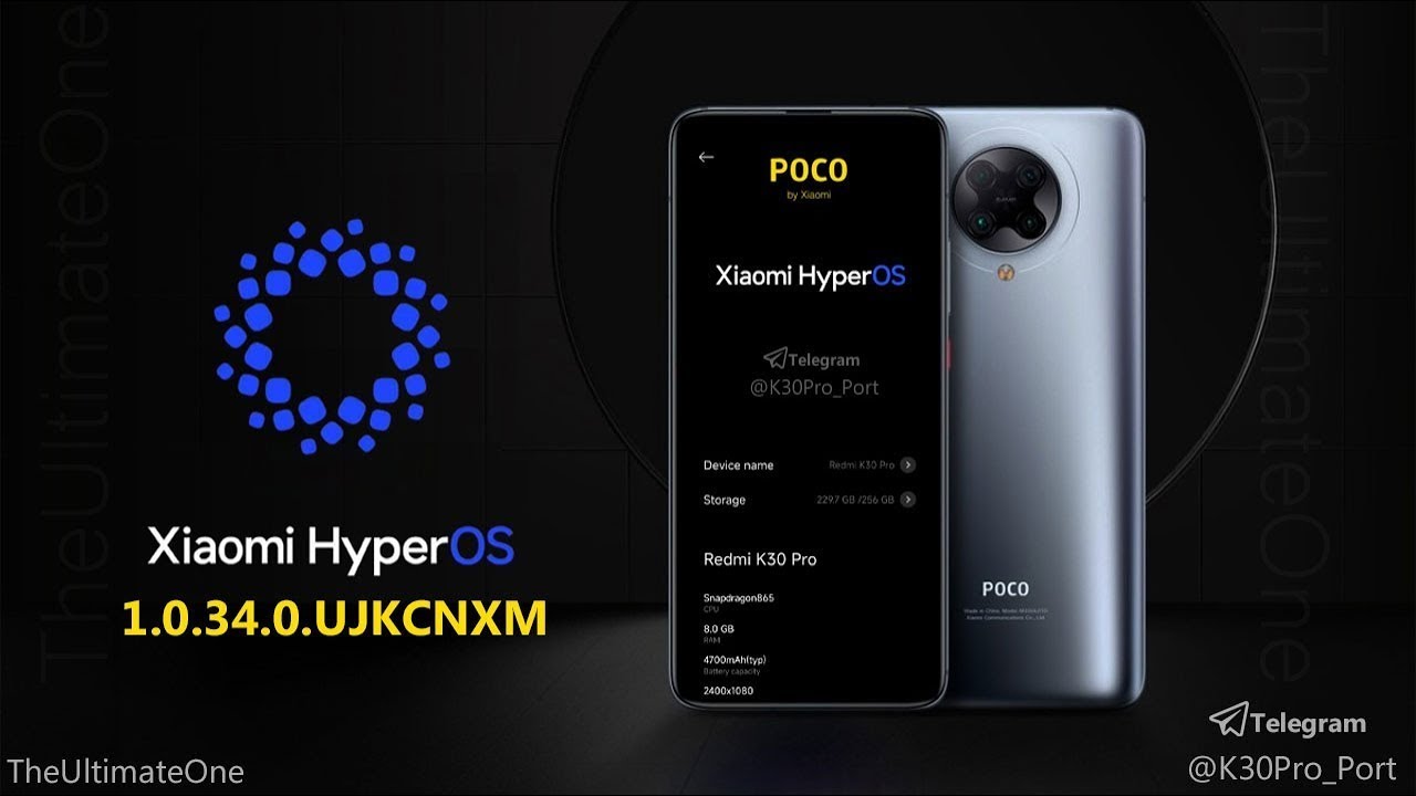 New update for POCO F2 Pro Redmi K30 Pro Hyperos Android 14 Port 1 0 34 ...