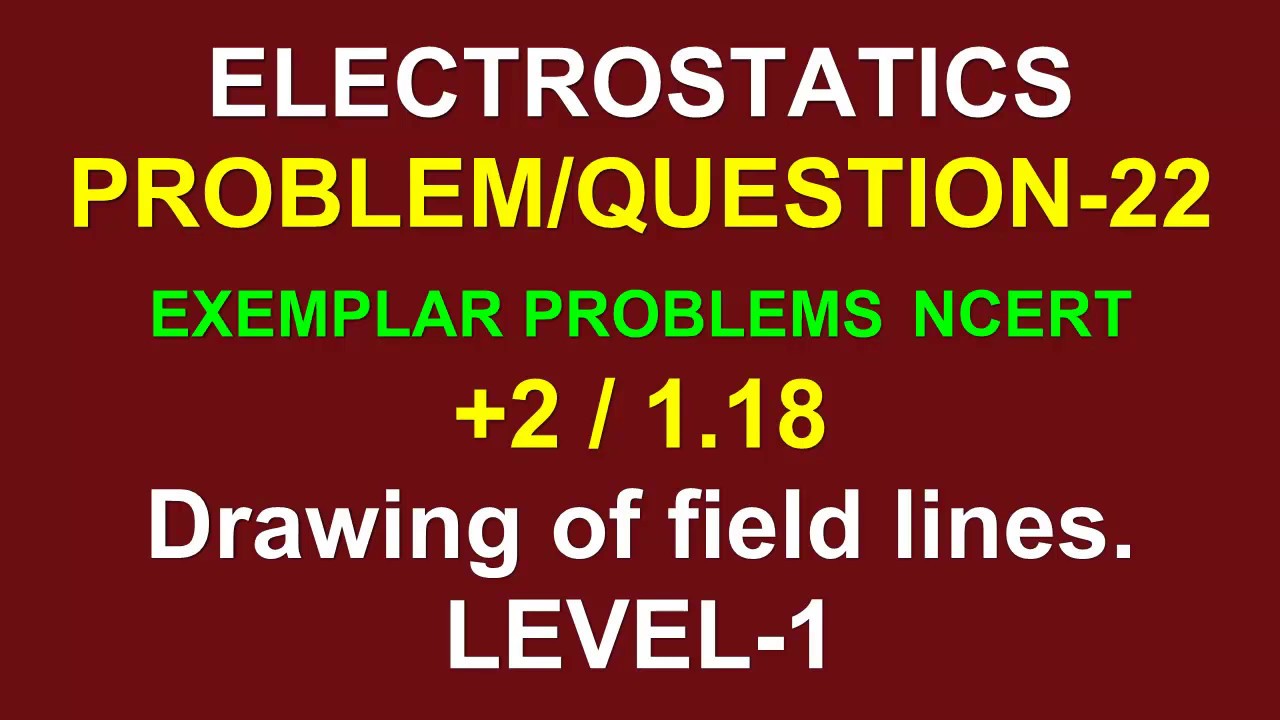 +2/1.18 Exemplar problems In Physics/NCERT/Electric lines of force/Electrostatics/Problem-22 ...
