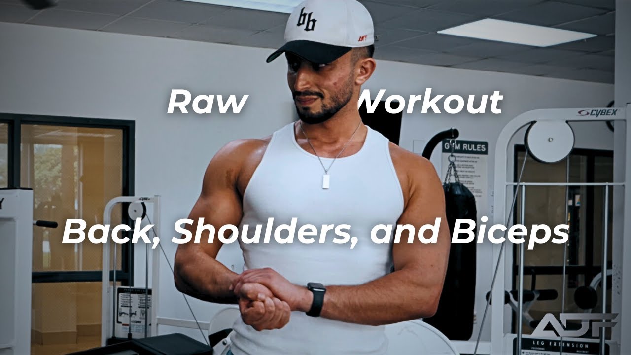 Full Raw Workout | Back, Shoulders, and Biceps - YouTube