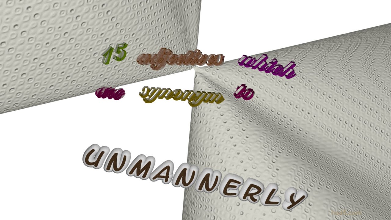 unmannerly - 15 adjectives meaning unmannerly (sentence examples) - YouTube