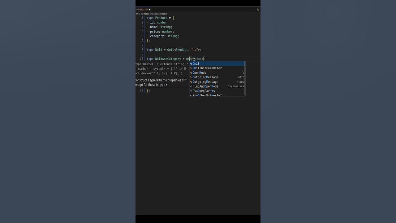 Typescript Utility Type Omit Coding Typescript Softwareengineer Youtube 