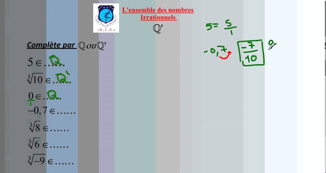 Nombres Irrationnels (Exercices) - YouTube