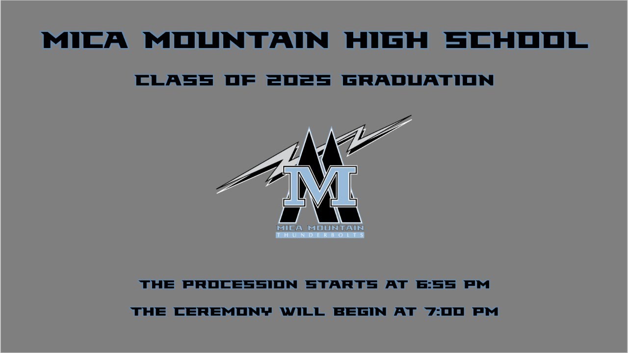 Mica Mountain High School Graduation - 2025 - YouTube