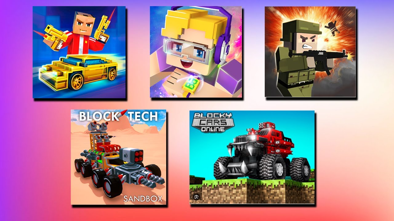 Block City Wars, Block Gun 3D, Block Tech Sandbox, Blocky Cars ...