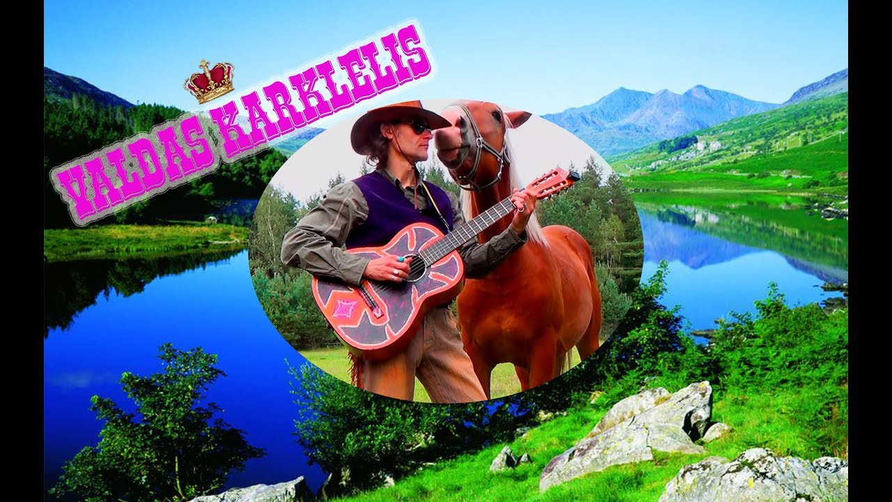 ROMANTIŠKAS GAMTOS VAIZDELIS, ŽIRGAI, MUZIKA IR GITARA - VALDAS ...