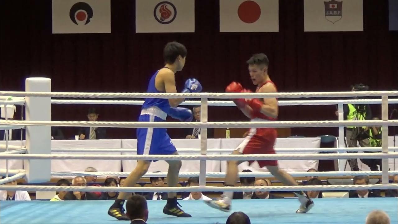2019 全日本 63kg級 冨田真広 対 木戸口謙辰 BOXING - YouTube