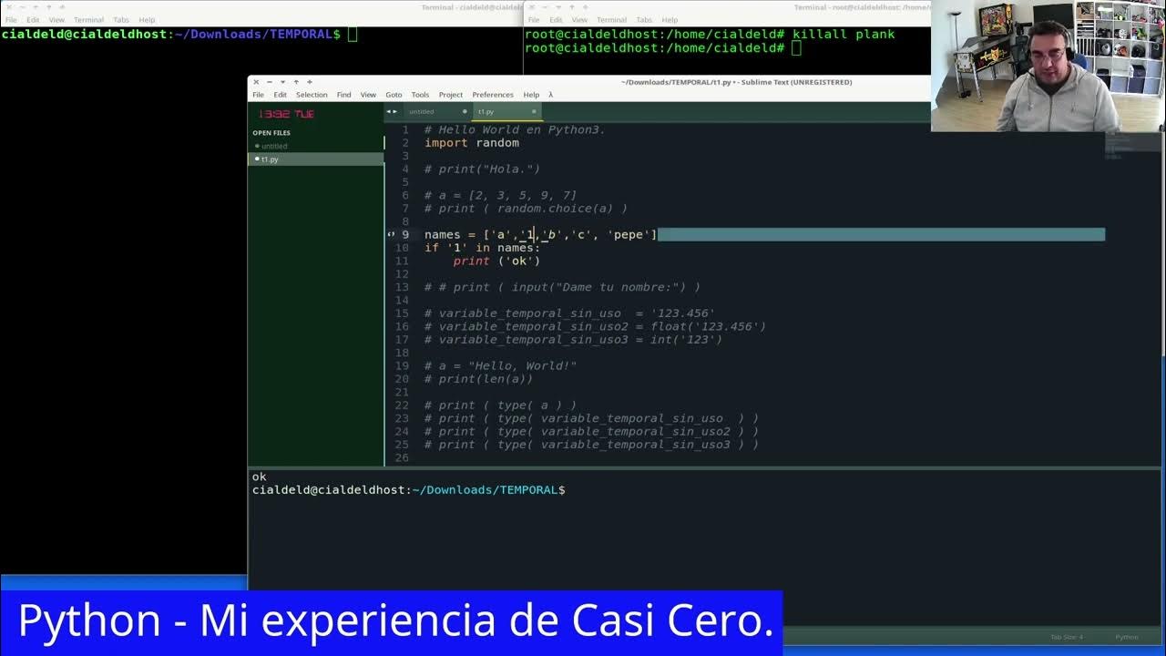 Python 1. Comenzando a estudiar Python desde CASI Cero... Mi experiencia de aprendizaje. - YouTube