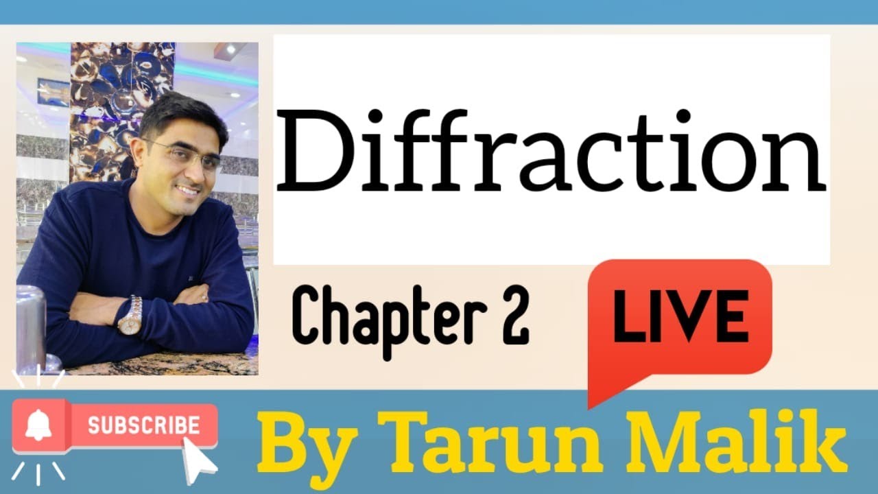 Live | Diffraction | Single slit diffraction | Intensity Calculation | Interference Vs ...