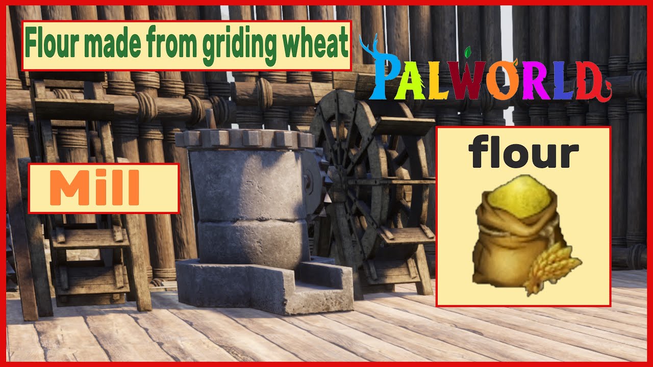 How to use Mill to make flour Palworld - YouTube