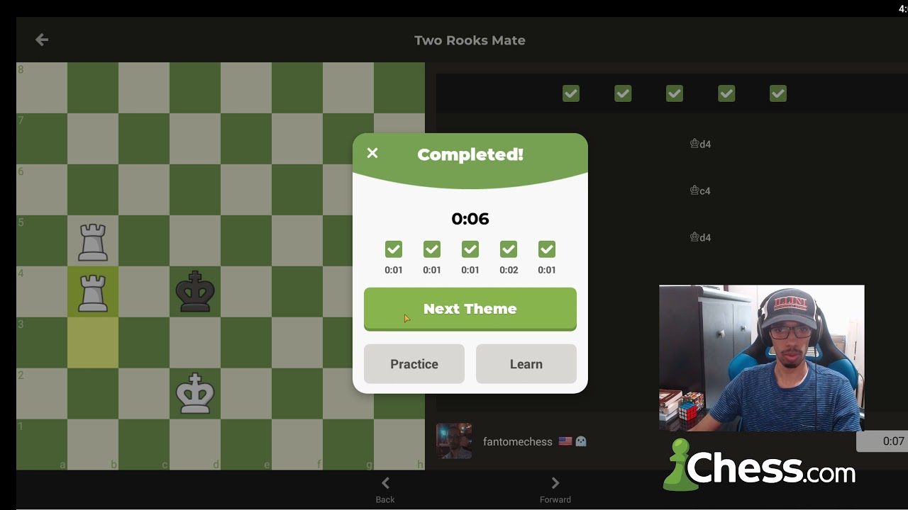 Chess Two Rooks Mate World Record (tied) 6.0 - YouTube