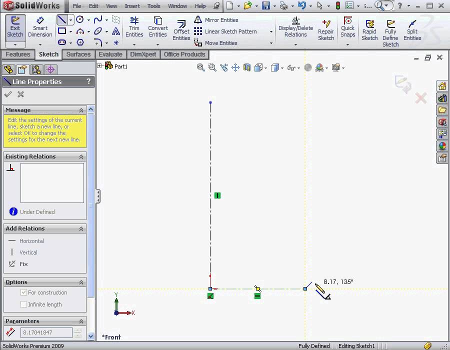 SolidWorks tutorial - How to create an outline sketch - surface design ...