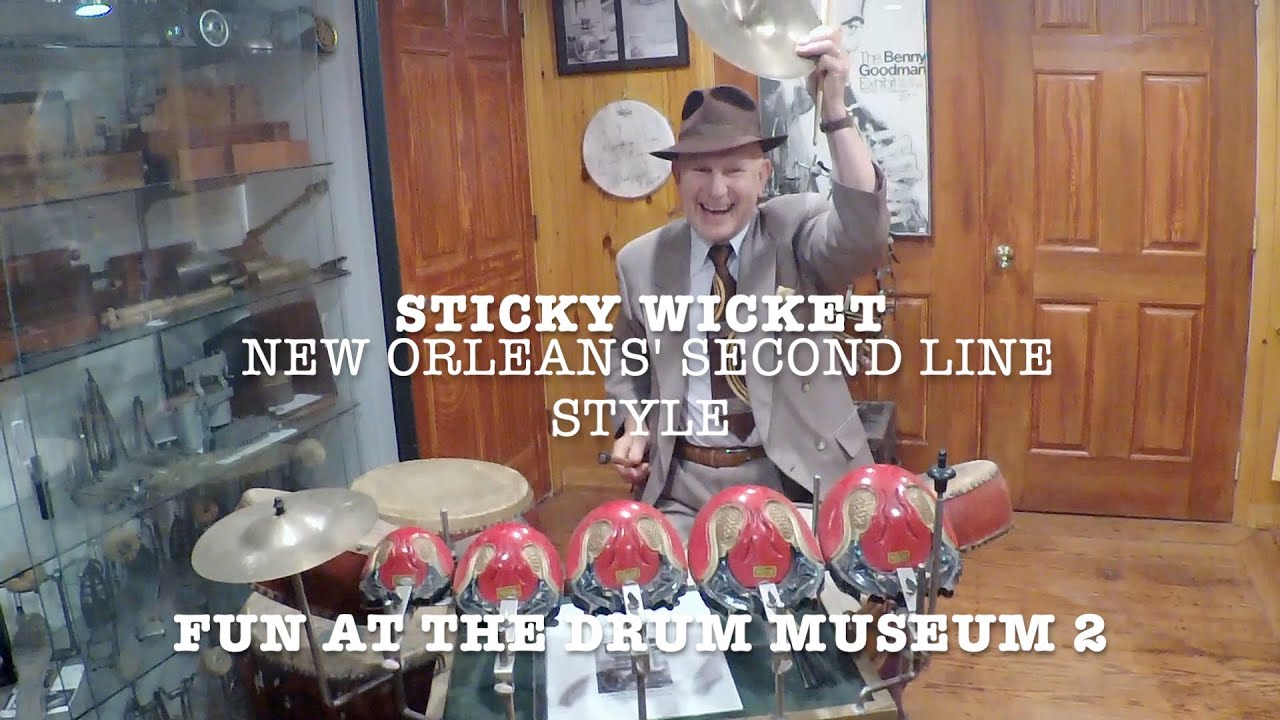 Sticky Wicket 'New Orleans Second Line' Style Drum Solo - YouTube
