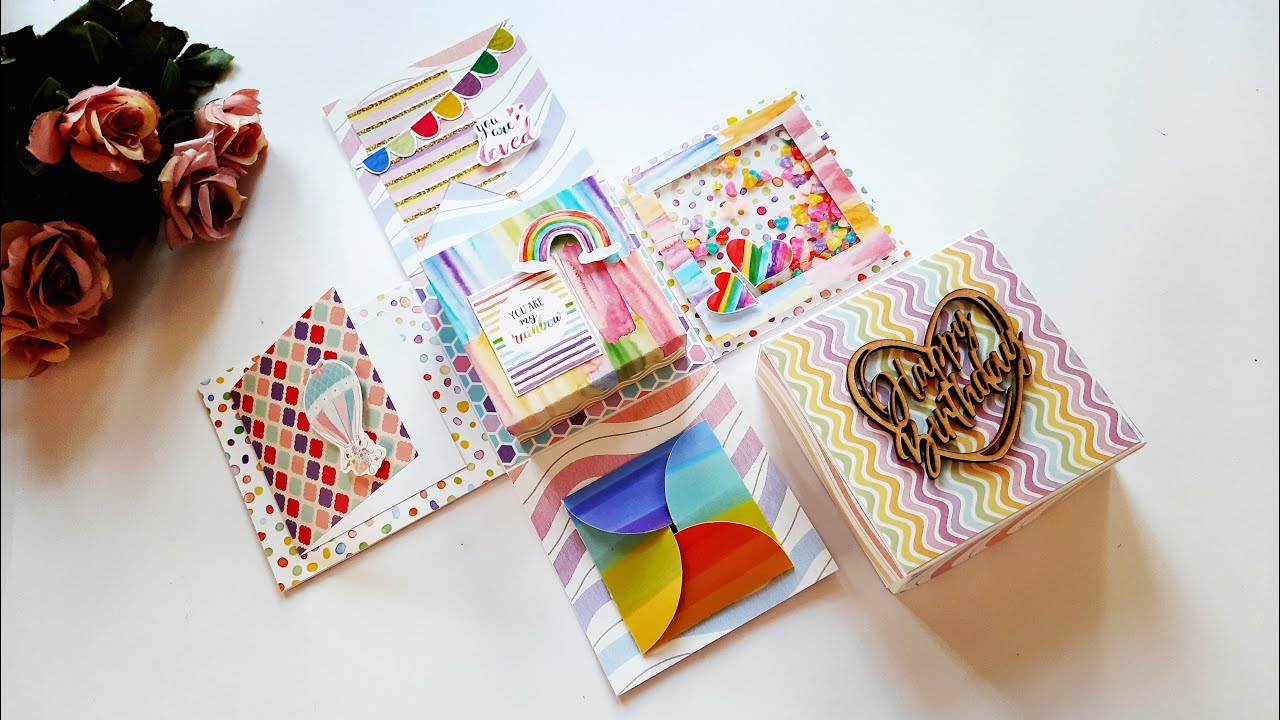 Beautiful Handmade Explosion Box for Birthday | Handmade Explosion Idea ...