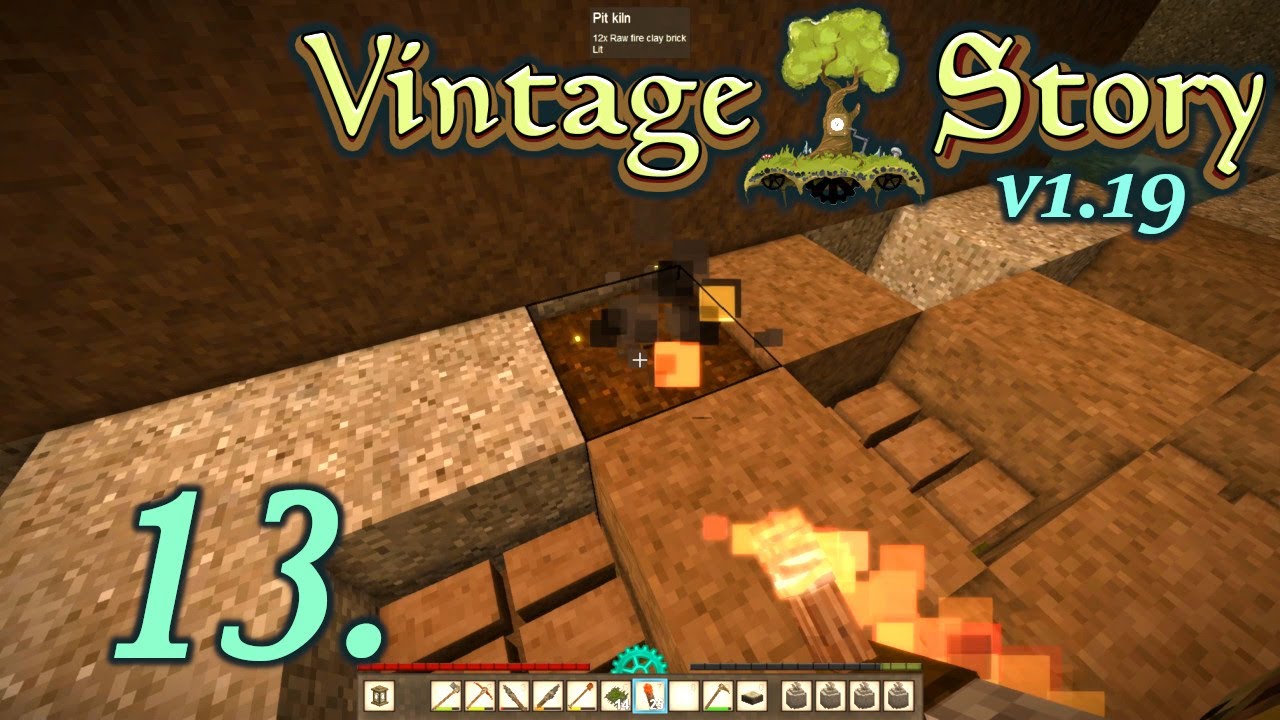 Firing Up Some Fire Clay Bricks - Let's Play Vintage Story 1.19 Part 13 ...