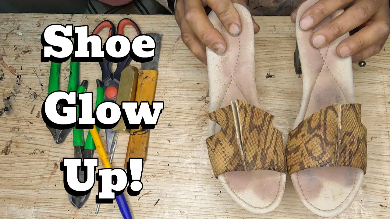 Worn-Out Sandals Reborn! Stunning Pink Suede Transformation - YouTube