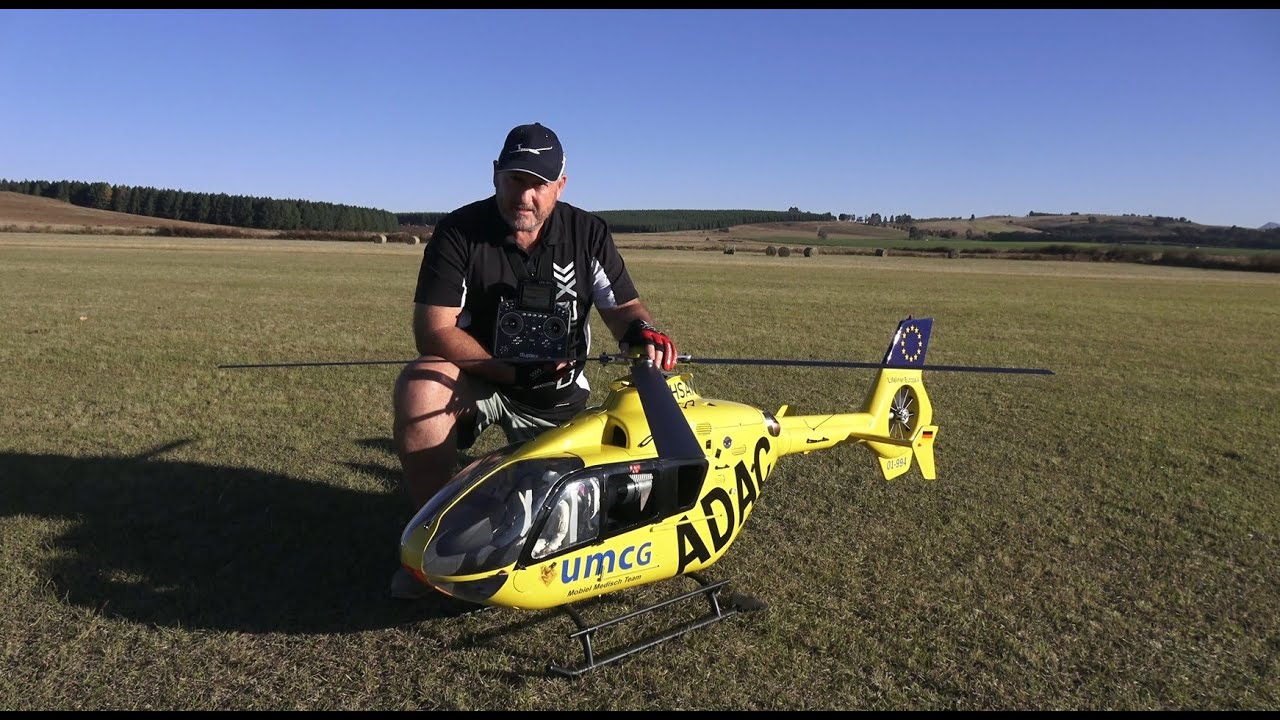 Darryl Tarr flying a 1/5th scale Eurocopter at " Wings over Utopia ...