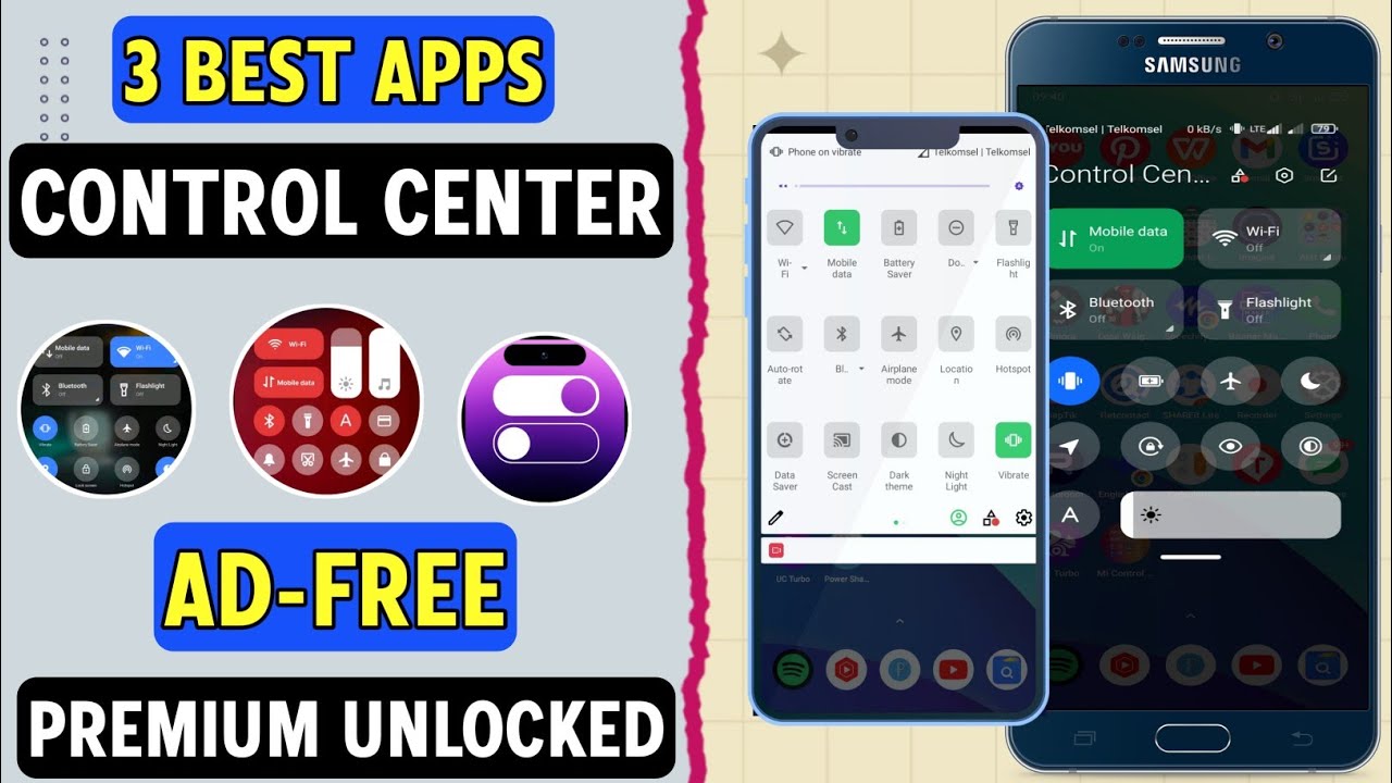 3 Best Control Center Apps For Android 2024 - YouTube