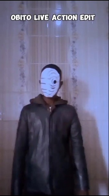 I created an Obito live action with my Android phone using capcut ...