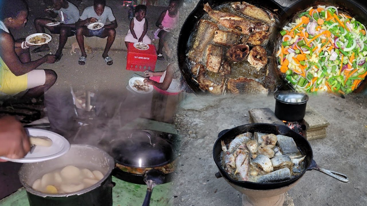 Brown Stew Fish in Coconut Milk Ñ Dumplings | Outdoor Cooking ...