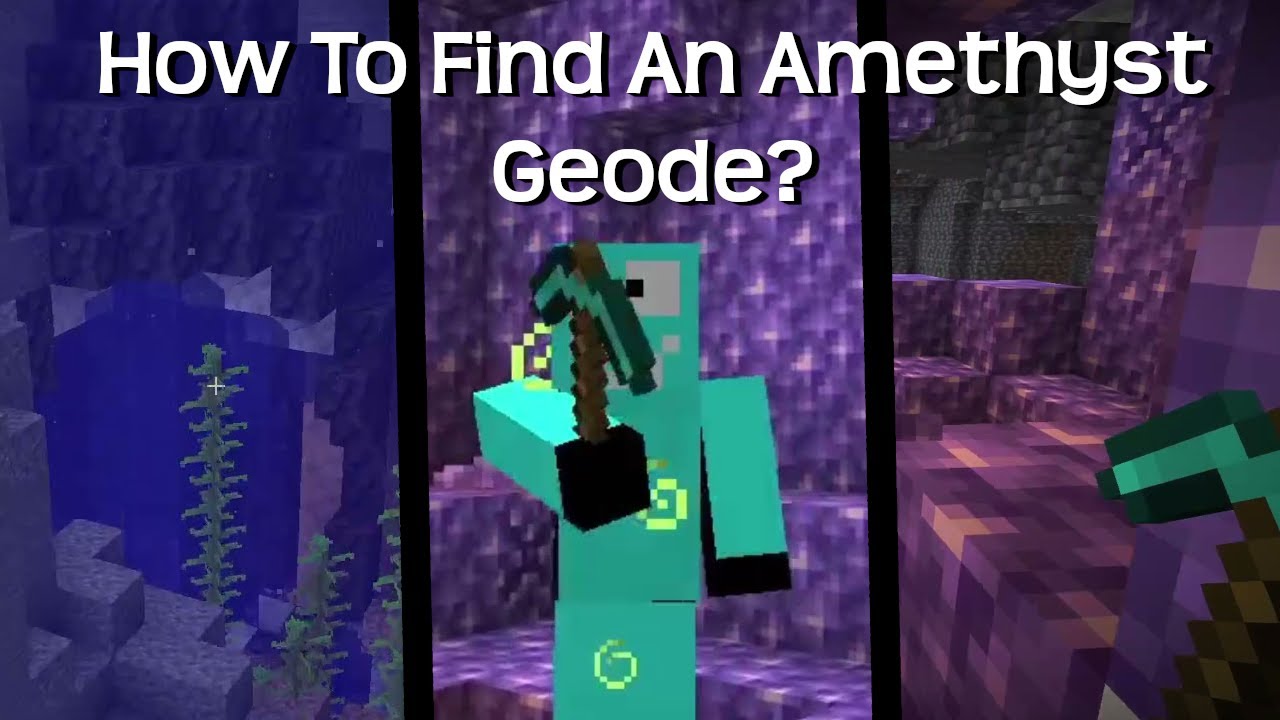 How To Find An Amethyst Geode? In Minecraft! - YouTube