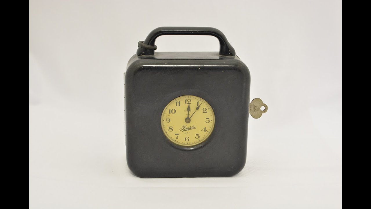 1959 Simplex Watch Clock - YouTube