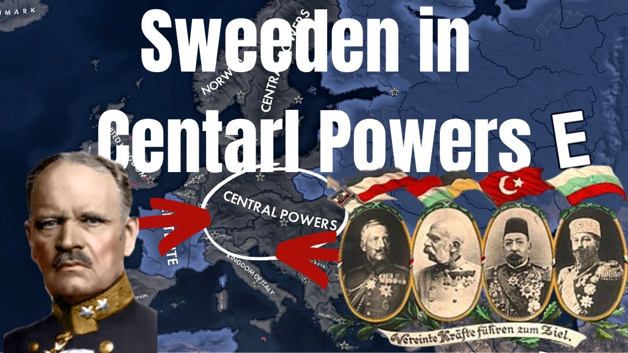 Hoi4 Sweden joins Central Powers in WW1 Timelapse 1910 - 1922 - YouTube