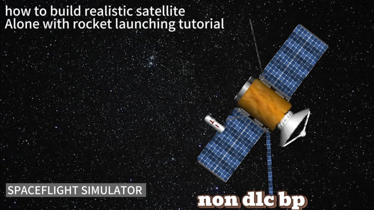 How to make realistic satellite alone with rocket launching tutorial ...