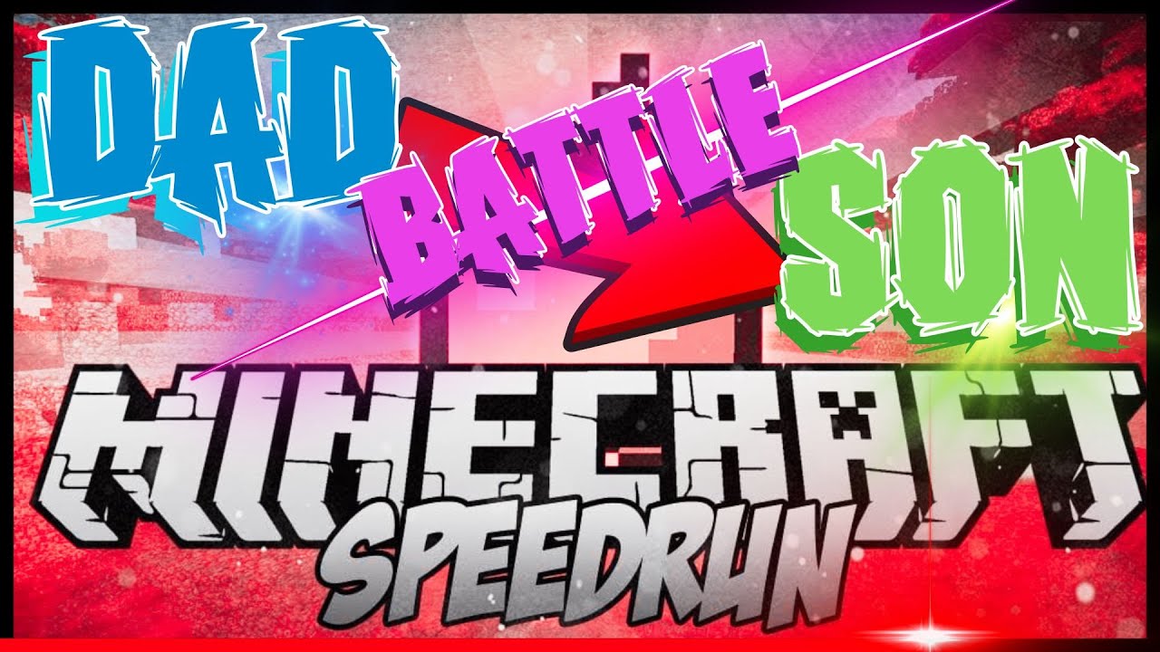 Dad Challange his son to speedrun Minecraft, TRYING the world record ...