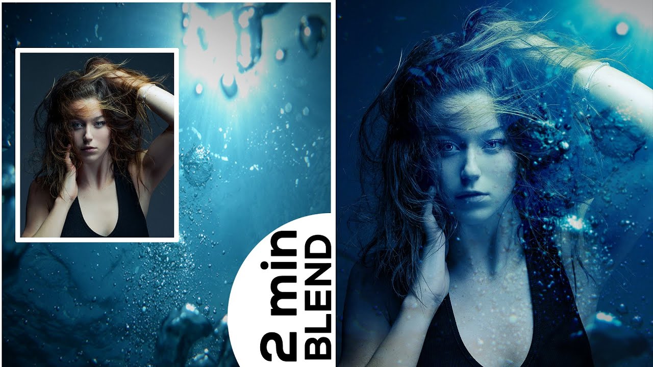 Manipulation Make your photo underwater Just in 2min - YouTube