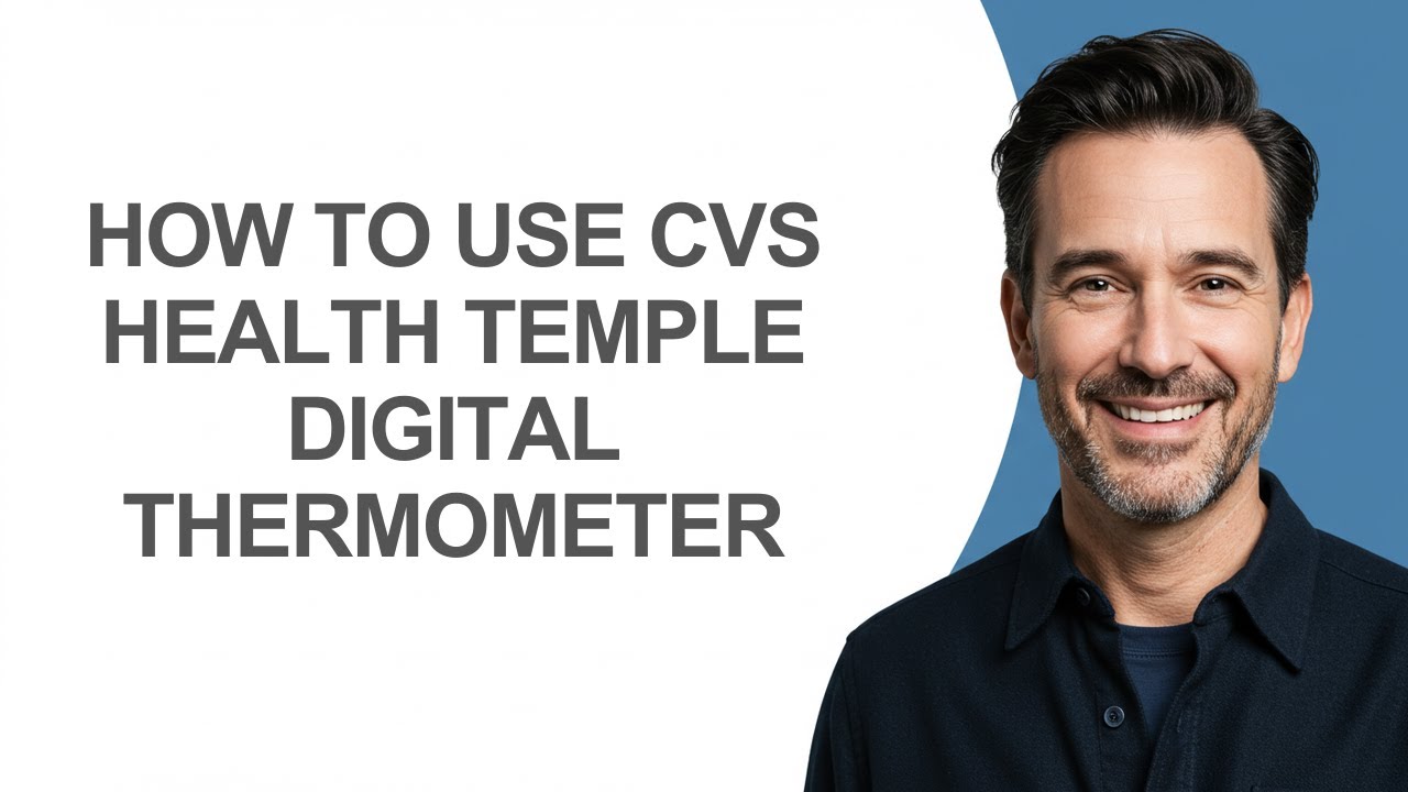 How to Use Cvs Health Temple Digital Thermometer - KevinHowTo - YouTube
