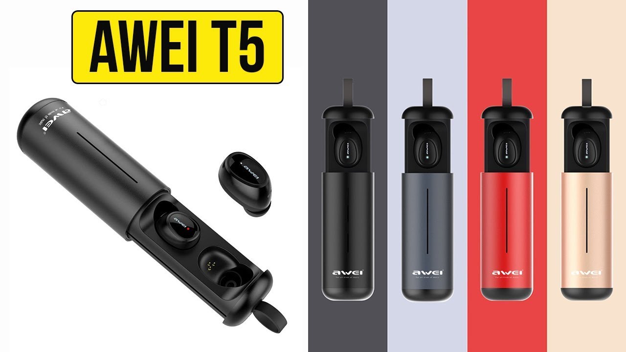 БЕСПРОВОДНЫЕ BLUETOOTH НАУШНИКИ AWEI T5 - ПОЛНЫЙ ОБЗОР - АЛИЭКСПРЕСС ...