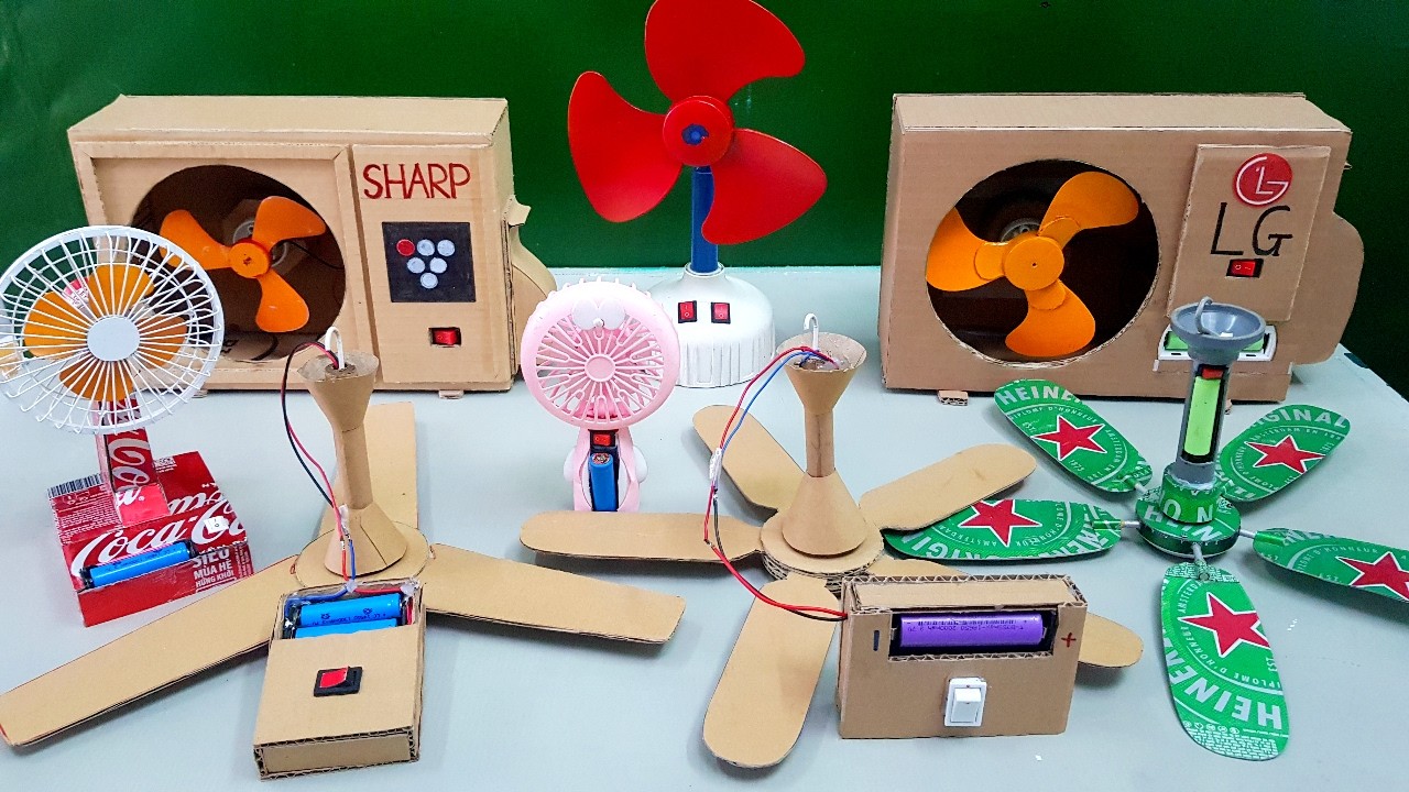 Recycled fans made from waste – a science project and a cooling ...