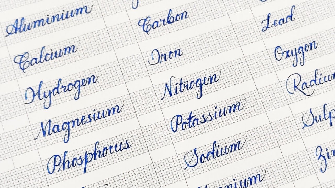 English cursive writing practice for beginners | Cursive Words ...