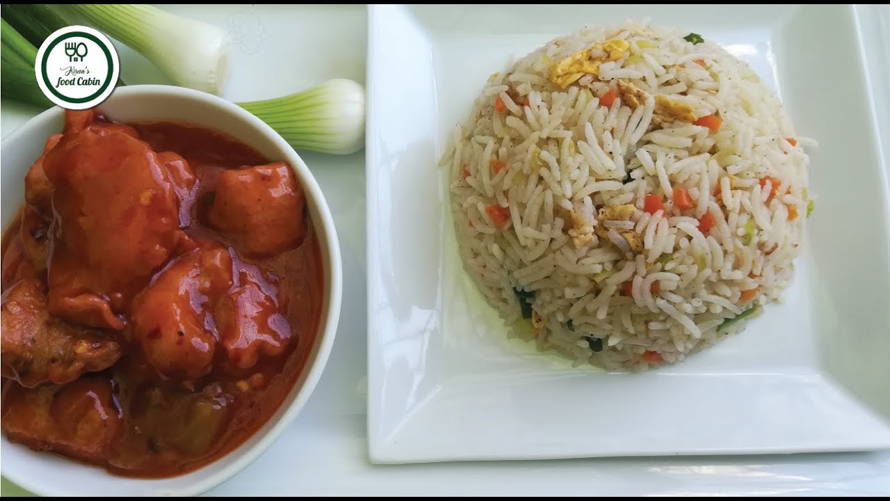 Chicken Manchurian with vegetable fried rice | By Kiran's Food Cabin ...
