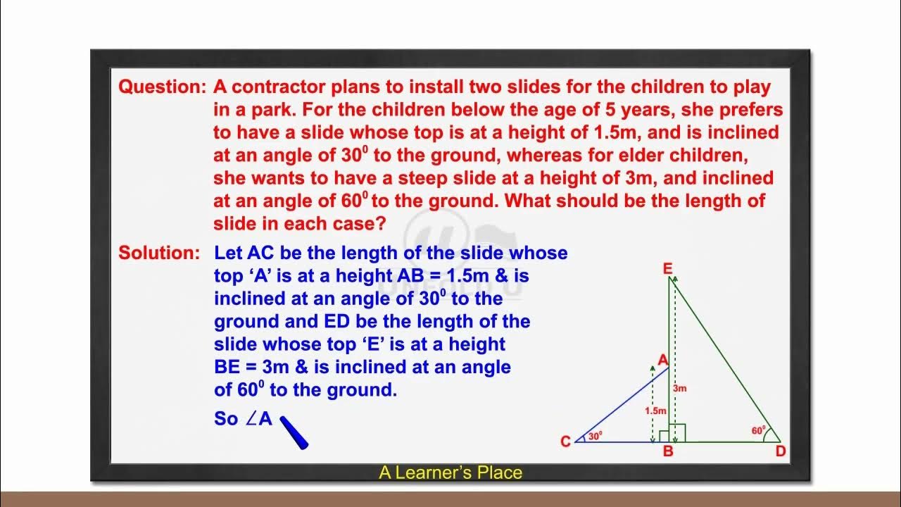 Ch 9 - Some Applications of Trigonometry | Ex 9 1, Question 3 - YouTube