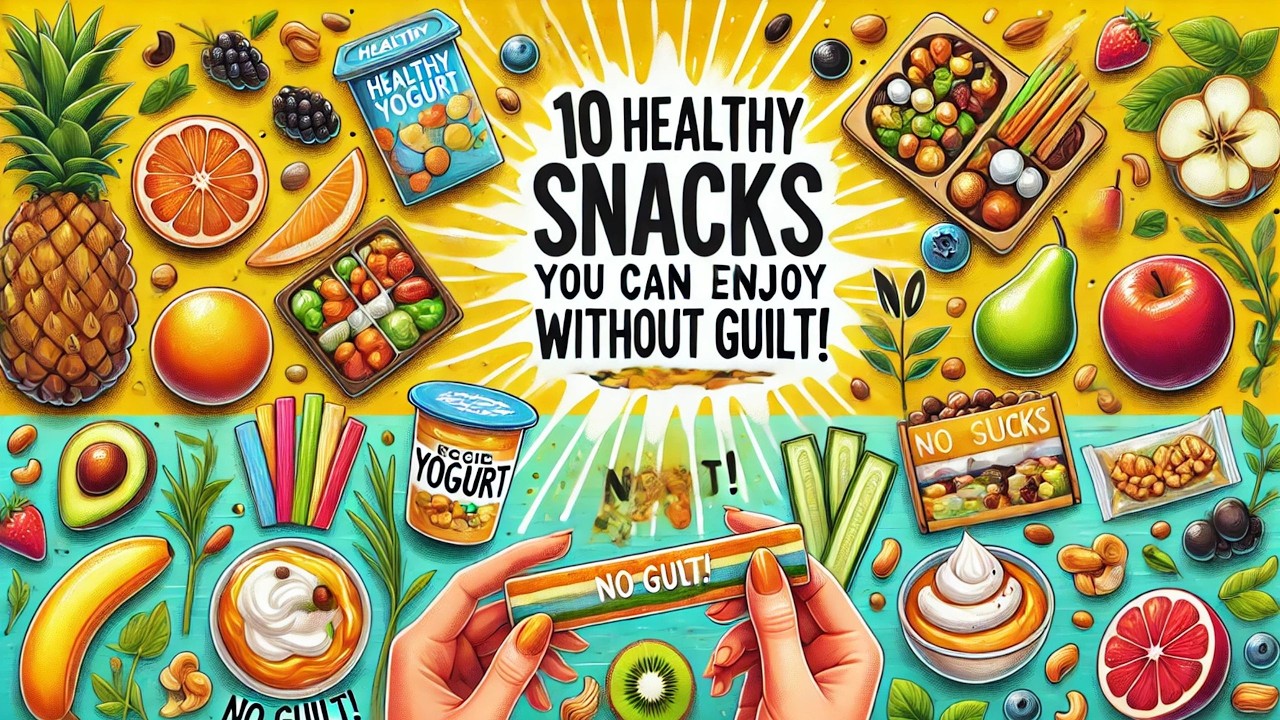 10 Healthy Snacks You Can Enjoy Without Guilt - YouTube