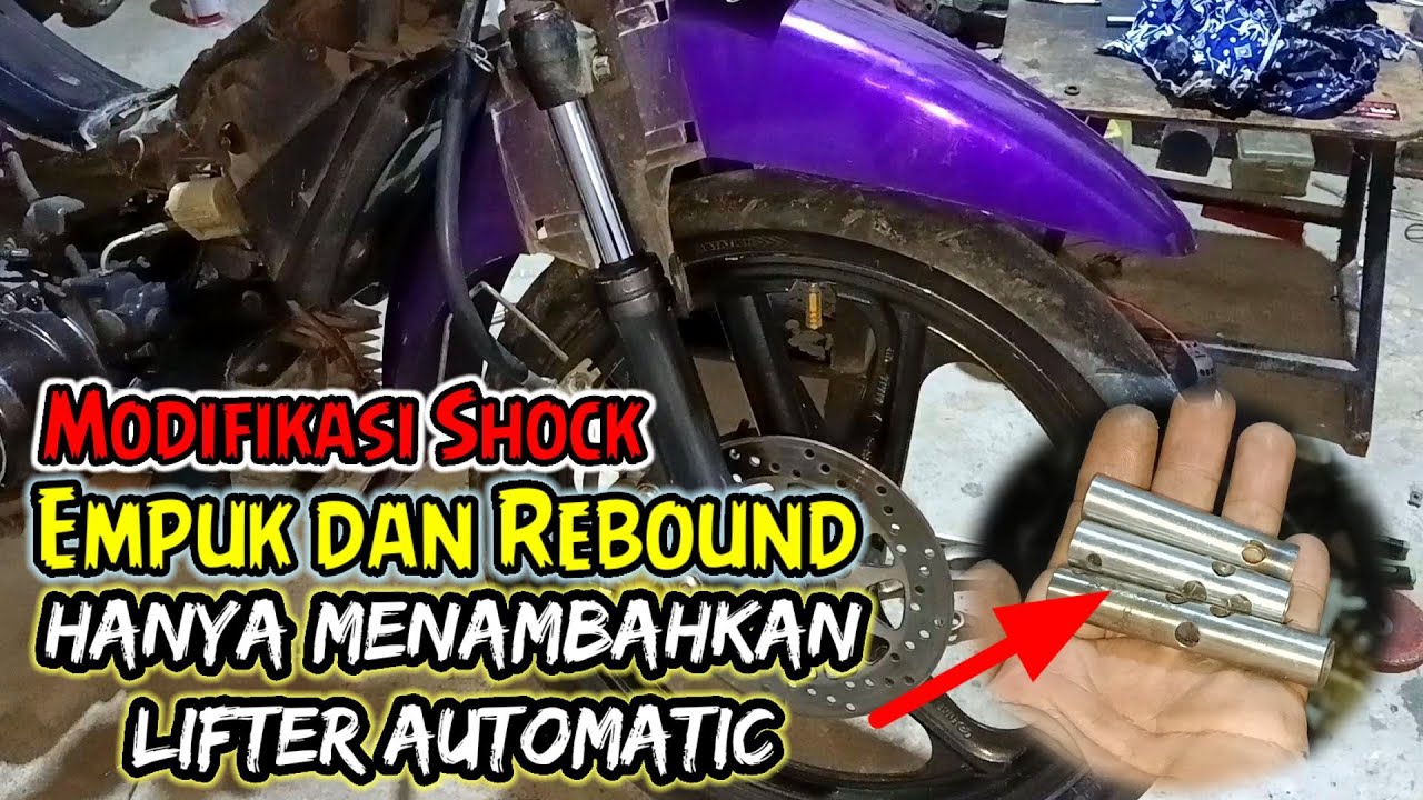 TRIK BARU !! Shock Lebih Rebound Dengan Menambahkan LIFTER AUTOMATIC ...