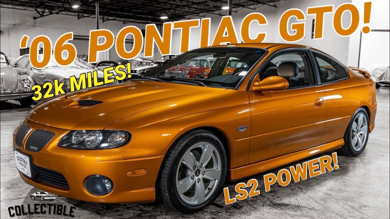 32K ORIGINAL MILE 2006 Pontiac GTO Review - Collectible Motorcar of ...