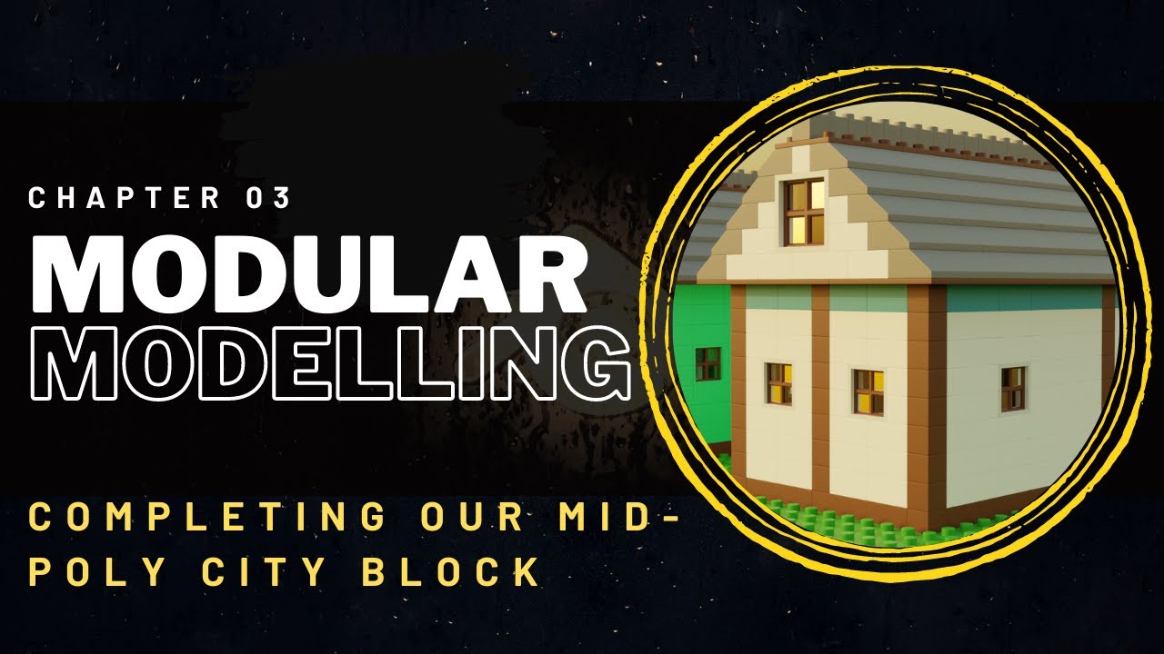3-30 Completing Our Mid Poly City Block - Full HINID Animation Course ...