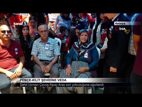Şehit Uzman Çavuş Alpay Aras Son Yolculuğuna Uğurlandı