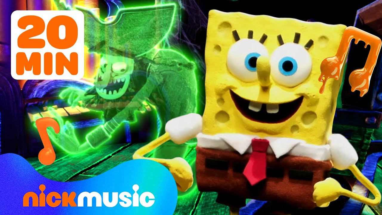 SpongeBob Halloween Spookiest Songs! 🎃 | 20 Minutes | Nick Music - YouTube