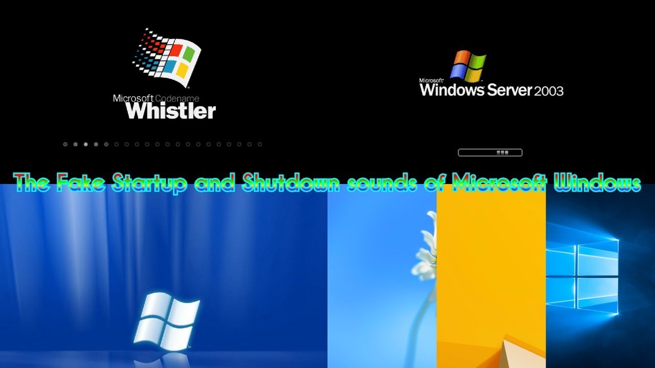 Fake Startup and Shutdown Sounds of Microsoft Windows. - YouTube