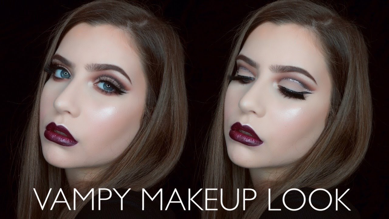Vampy Winter Makeup Look - YouTube
