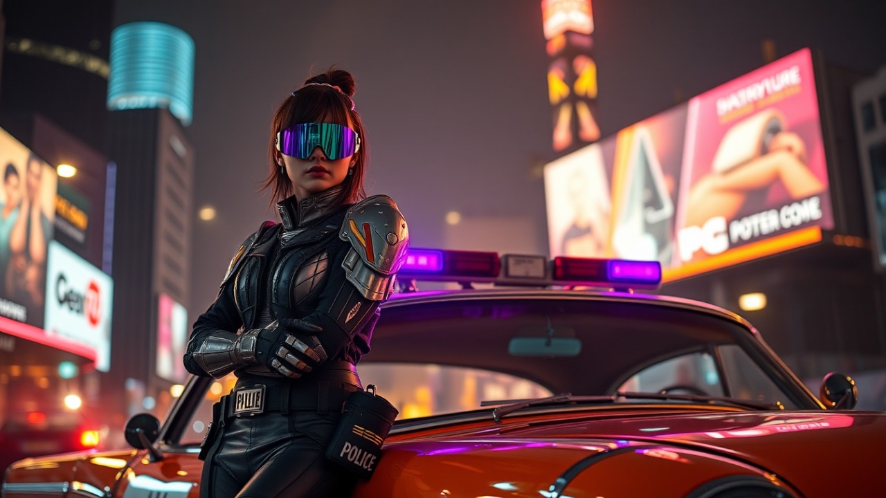 Retro Future Film | Cyberpunk POLICE 2250 | An AI Short Film - YouTube