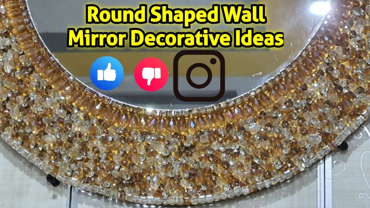 Round shaped wall mirror decorative ideas - YouTube
