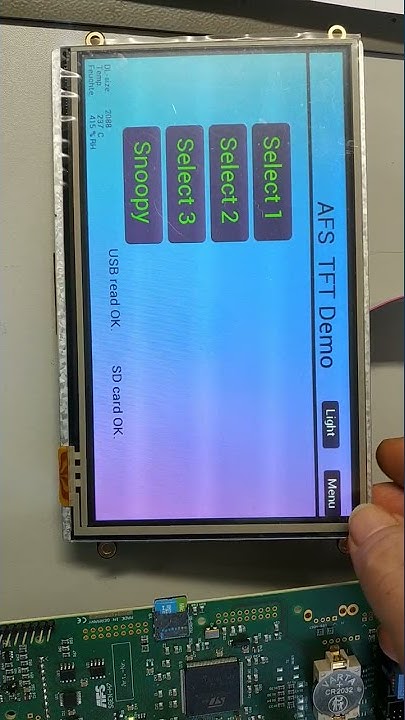 STM32 on FT8xx TFT display demo - YouTube